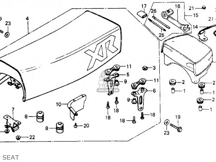 Honda XR200 1980 (A) USA parts lists and schematics