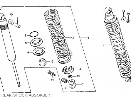 Honda XR200 1983 (D) USA parts lists and schematics