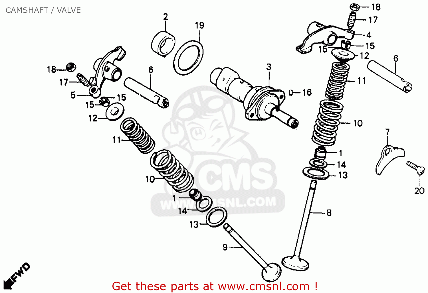 Honda XR200 1984 (E) USA parts lists and schematics