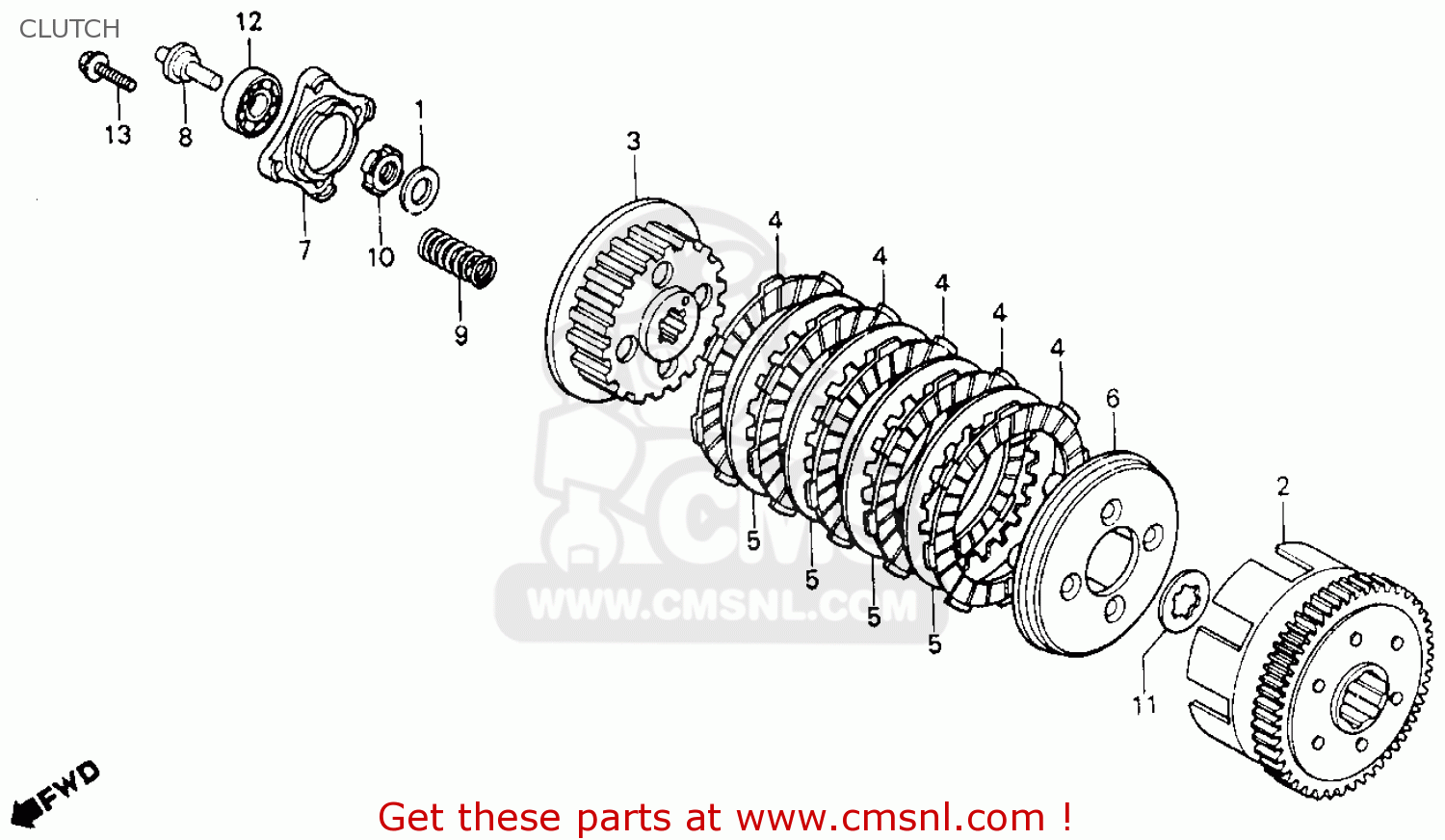 Honda XR200 1984 (E) USA parts lists and schematics