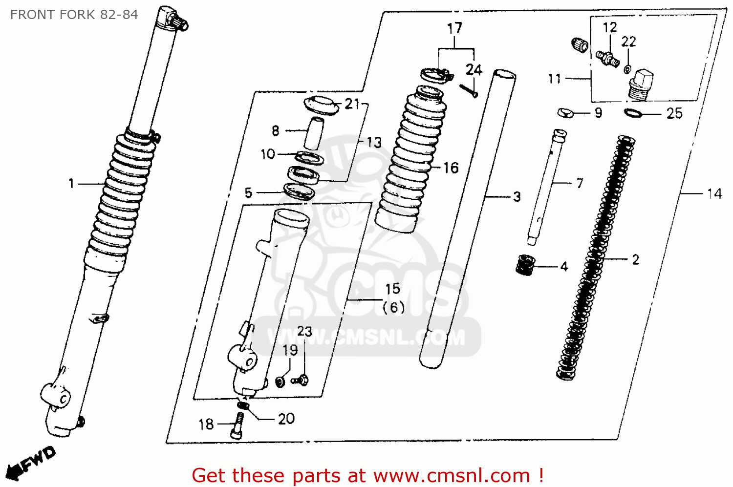 Honda XR200 1984 (E) USA parts lists and schematics