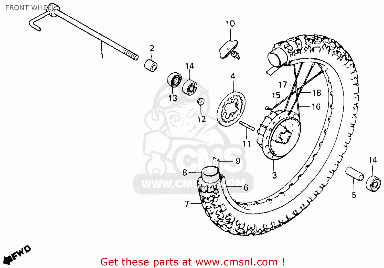 Honda XR200 1984 (E) USA parts lists and schematics