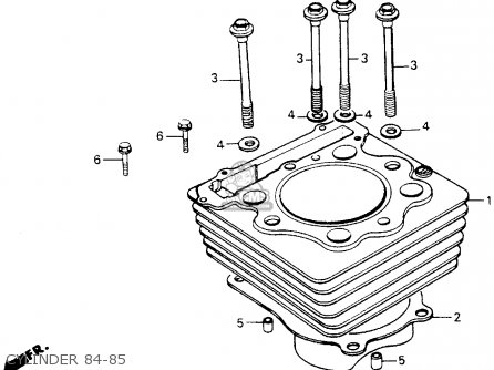 Honda XR200R 1984 (E) USA parts lists and schematics
