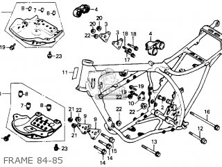 Honda XR200R 1984 (E) USA parts lists and schematics