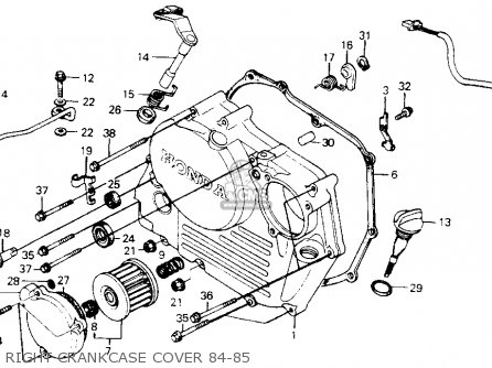 Honda XR200R 1985 (F) USA parts lists and schematics