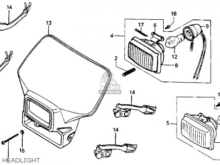 Honda XR200R 1986 (G) USA parts lists and schematics