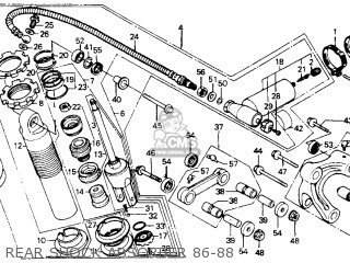 Honda XR200R 1987 (H) USA parts lists and schematics
