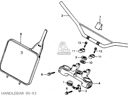 Honda XR200R 1990 (L) USA parts lists and schematics