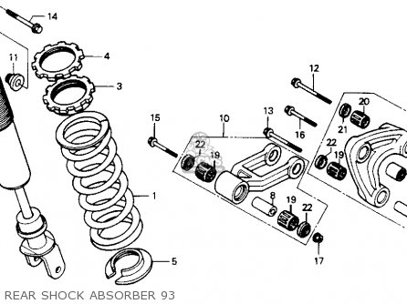 Honda XR200R 1993 (P) USA parts lists and schematics