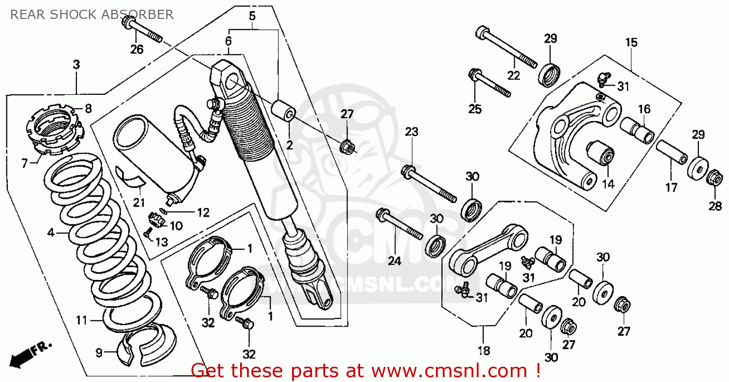 Honda XR250L 1991 (M) USA パーツリストと回路図