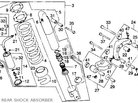 Honda XR250R 1981 (B) USA parts lists and schematics