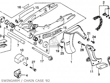 Honda XR250R 1982 (C) USA parts lists and schematics