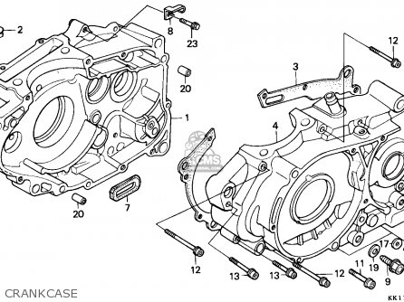 Honda Honda XR250R 1984 (E) AUSTRALIA parts lists and schematics