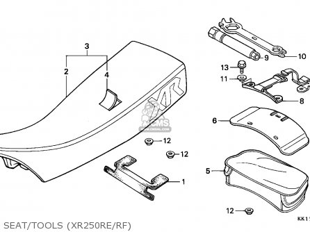 Honda Honda XR250R 1984 (E) AUSTRALIA parts lists and schematics