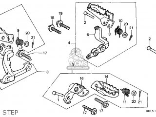 Honda XR250R 1984 (E) AUSTRALIA parts lists and schematics