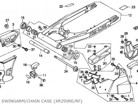 Honda Honda XR250R 1984 (E) AUSTRALIA parts lists and schematics