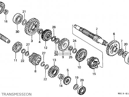 Honda Honda XR250R 1984 (E) AUSTRALIA parts lists and schematics