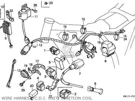 Honda Honda XR250R 1984 (E) AUSTRALIA parts lists and schematics