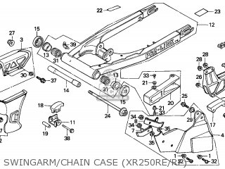 Honda Honda XR250R 1985 (F) AUSTRALIA parts lists and schematics
