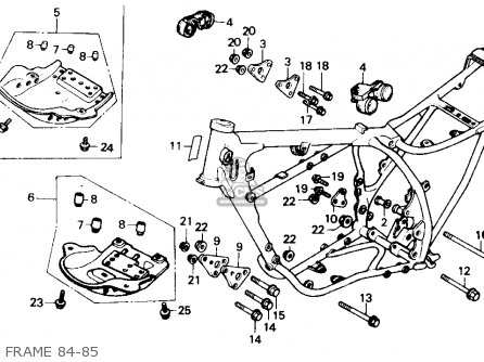 Honda XR250R 1985 (F) USA parts lists and schematics