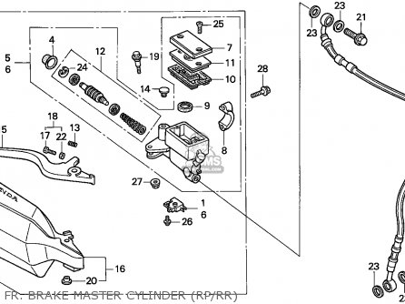 Honda XR250R 1993 (P) GENERAL EXPORT / KPH parts lists and schematics