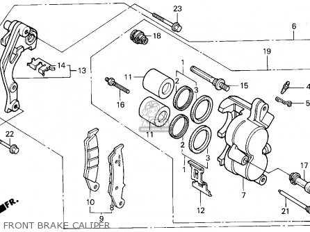 Honda XR250R 1993 (P) USA parts lists and schematics