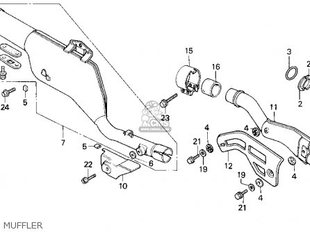 Honda XR250R 1993 (P) USA parts lists and schematics