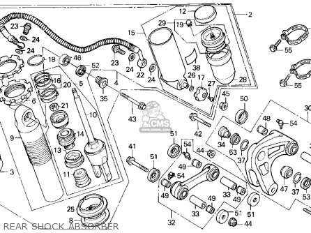 Honda XR250R 1993 (P) USA parts lists and schematics