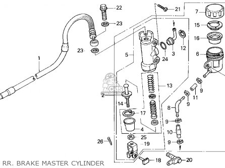 Honda XR250R 1993 (P) USA parts lists and schematics