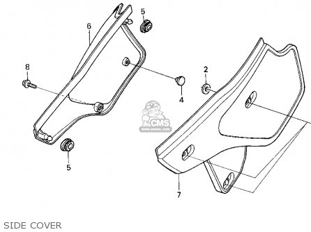 Honda XR250R 1993 (P) USA parts lists and schematics