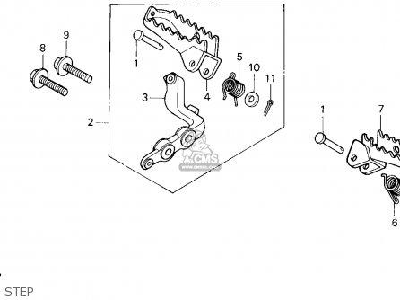 Honda XR250R 1993 (P) USA parts lists and schematics
