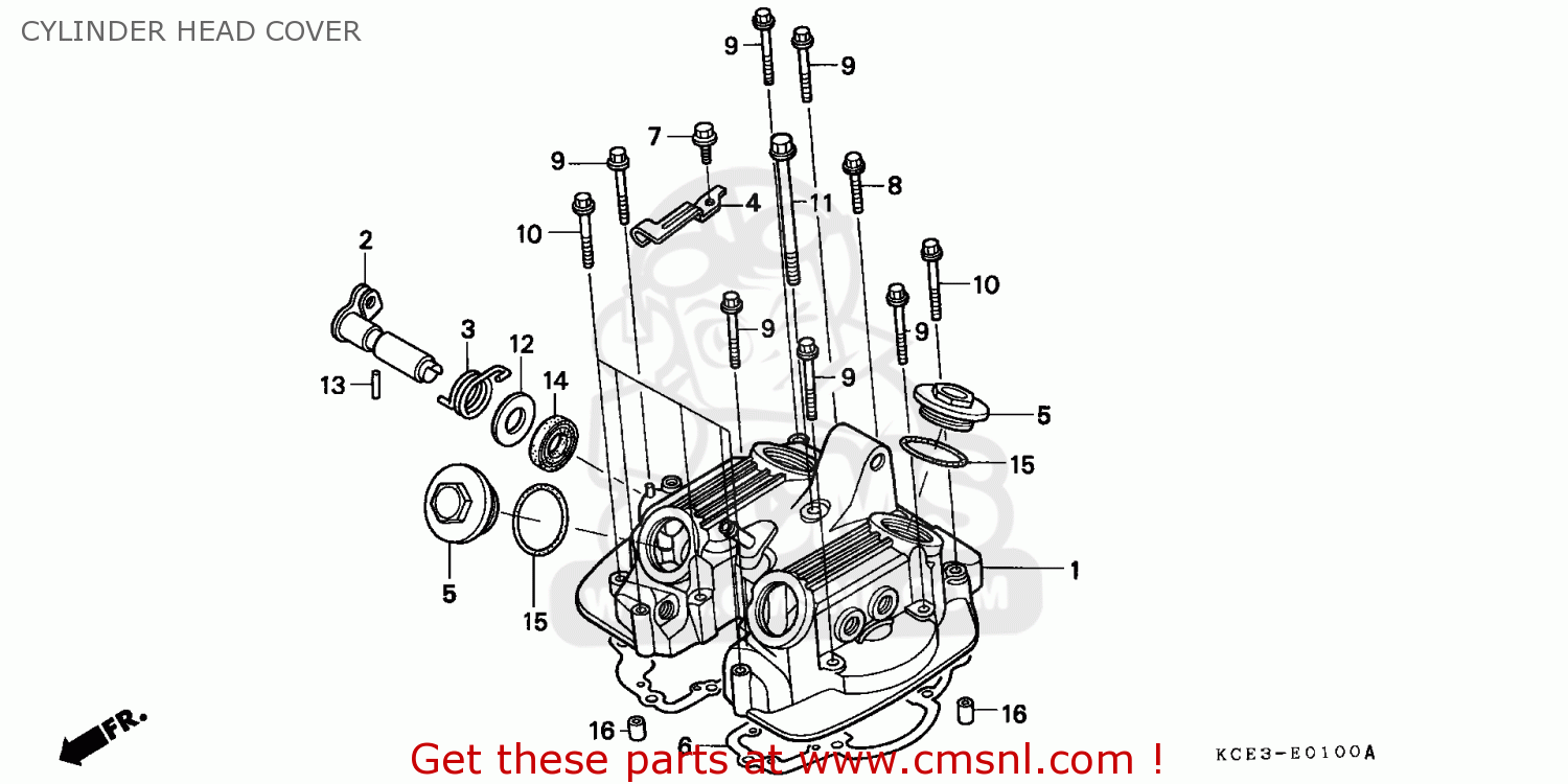 Honda Honda XR250R 2000 (Y) CANADA / REF parts lists and schematics