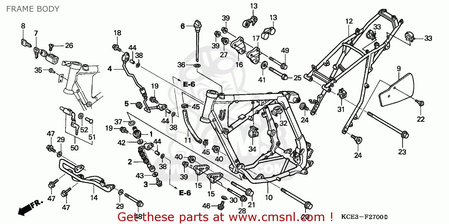 Honda Honda XR250R 2000 (Y) CANADA / REF parts lists and schematics