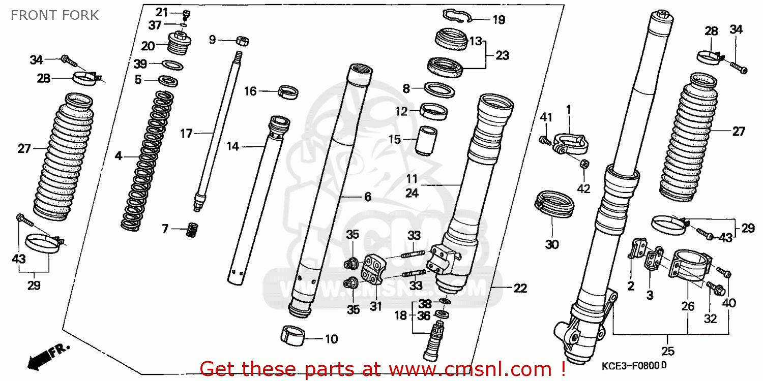 Honda Honda XR250R 2000 (Y) CANADA / REF parts lists and schematics