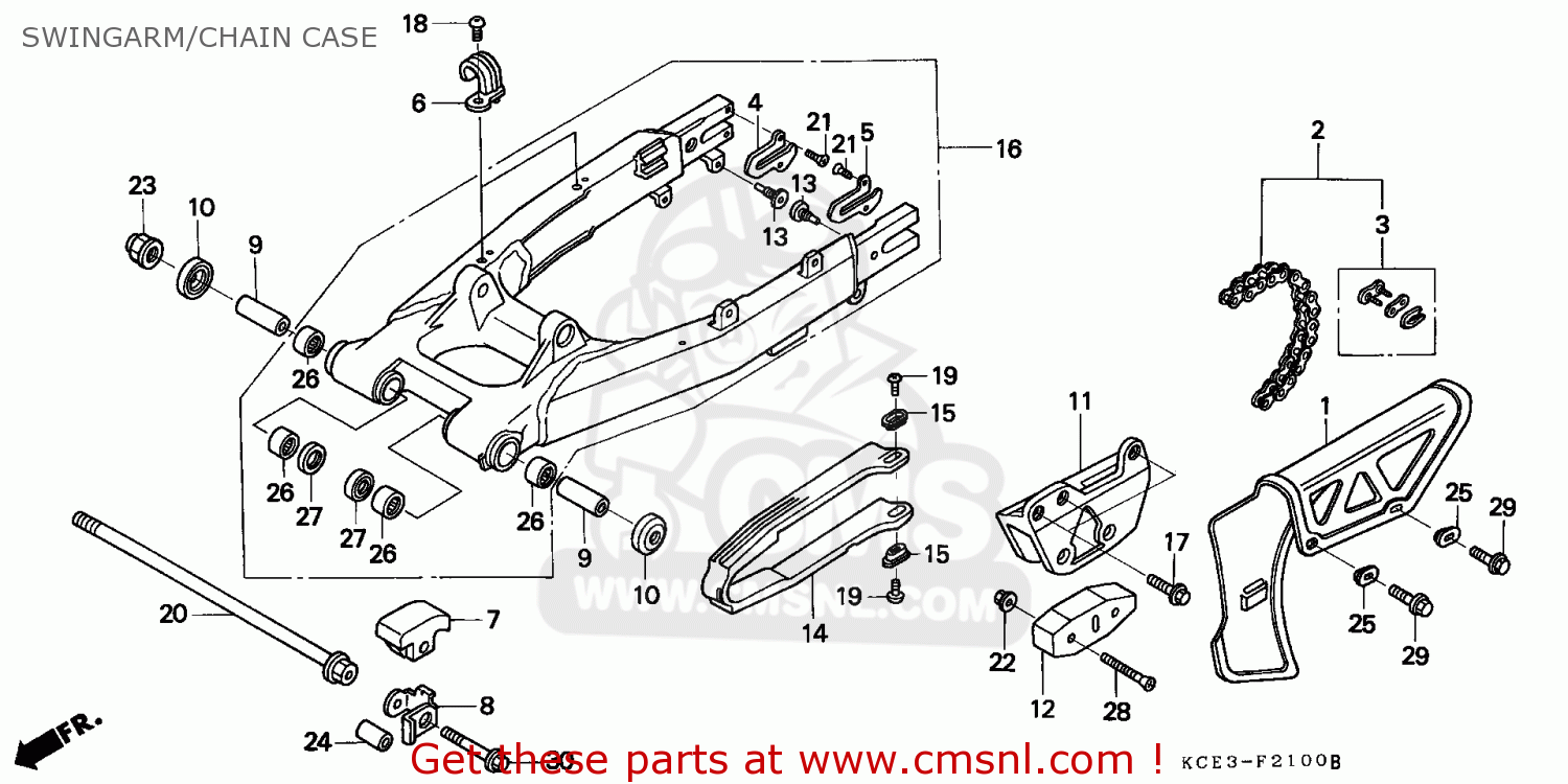 Honda Honda XR250R 2000 (Y) CANADA / REF parts lists and schematics