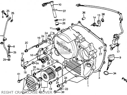 Honda XR350R 1983 (D) USA parts lists and schematics