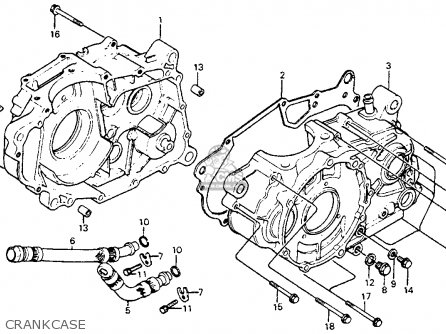 Honda Honda XR350R 1985 (F) USA parts lists and schematics