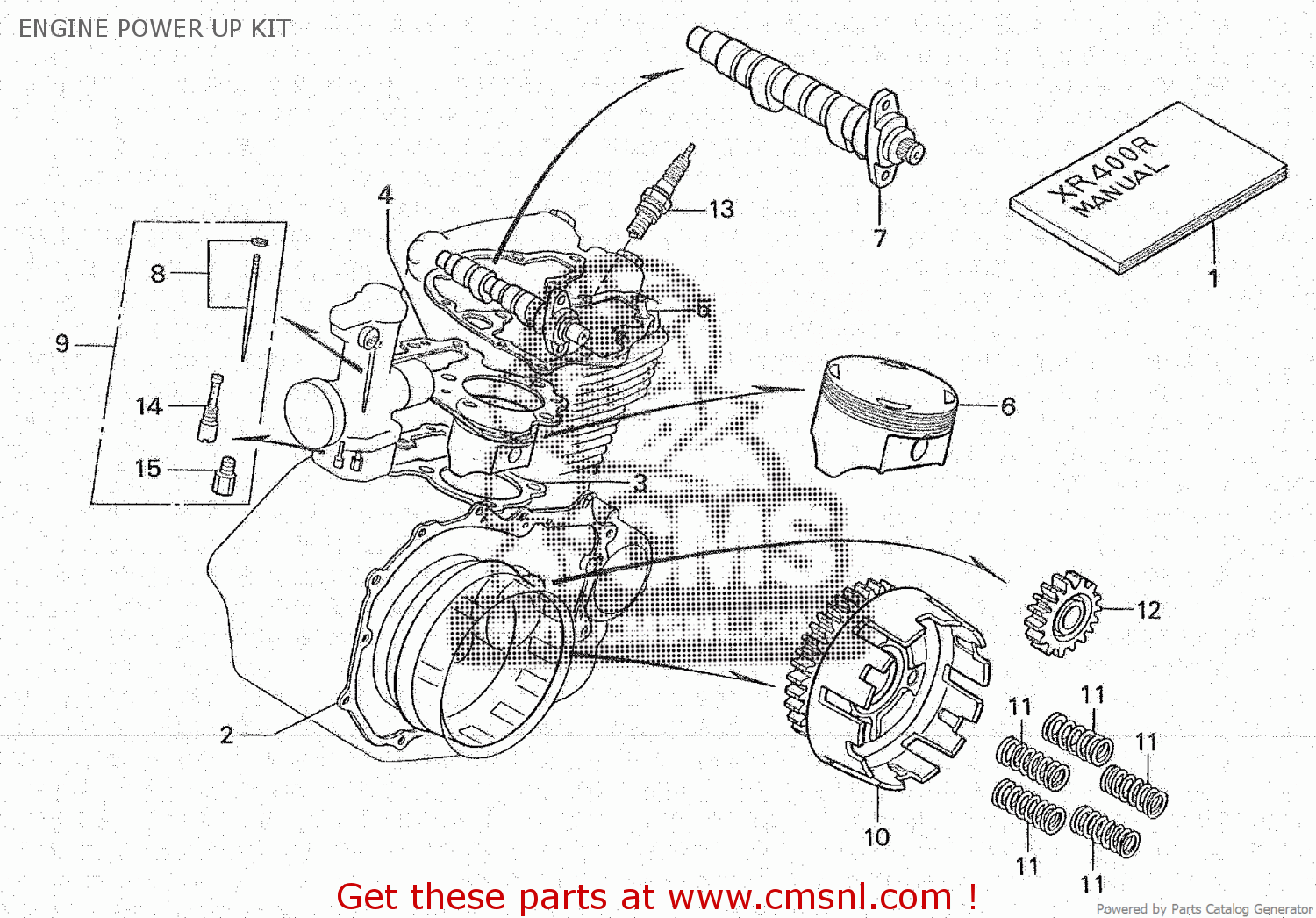 Honda XR400R 1996 POWER UP KIT ENGINE POWER UP KIT - buy ENGINE POWER ...