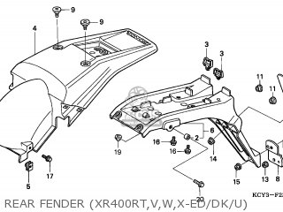 Honda XR400R 2002 (2) AUSTRALIA parts lists and schematics