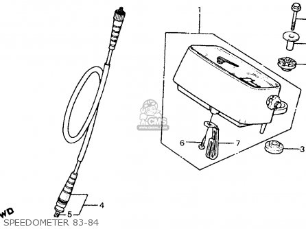 Honda XR500R 1983 (D) USA parts lists and schematics