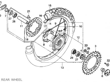 Honda XR650L 1998 (W) USA parts lists and schematics