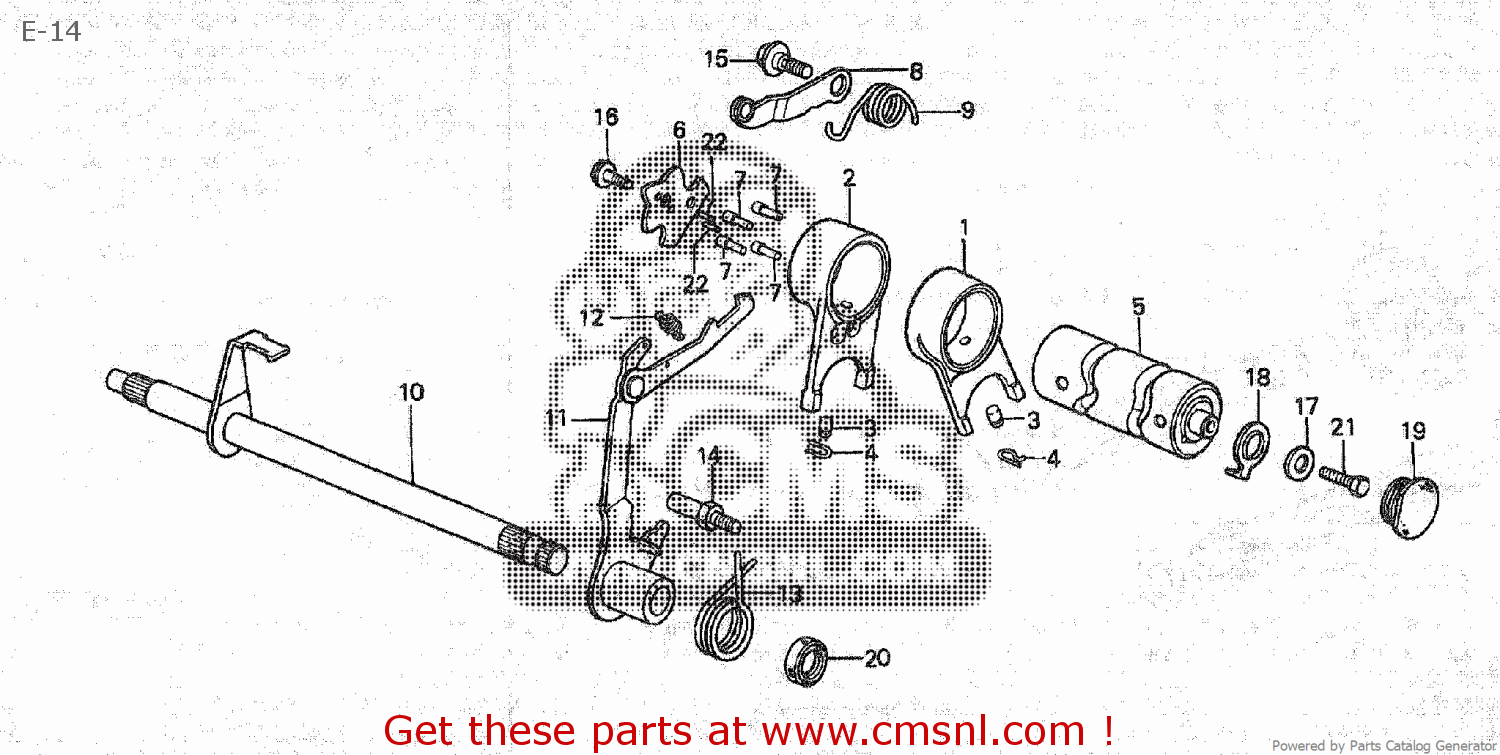 Honda XR70R 1998 (W) JAPAN DE02-110 (JDM) E-14 - buy E-14 spares online