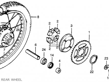 Honda XR80 1980 (A) USA parts lists and schematics