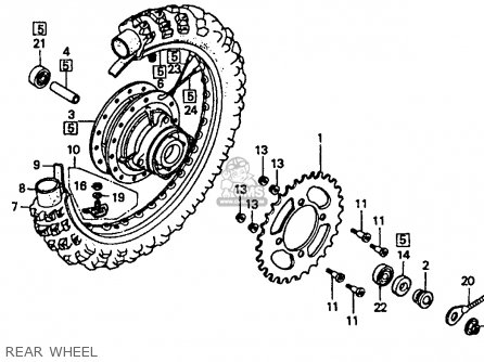 Honda XR80R 1986 (G) USA parts lists and schematics