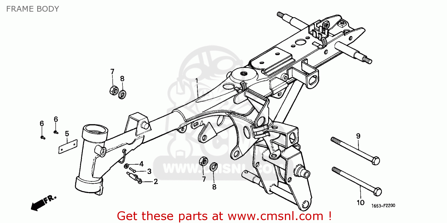 Honda Z50J MONKEY 1986 (G) FINLAND FRAME BODY - buy FRAME BODY spares ...