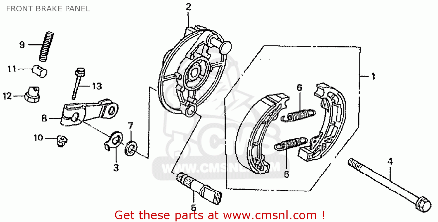 Honda Z50J1 GORILLA JAPAN FRONT BRAKE PANEL - buy FRONT BRAKE PANEL ...