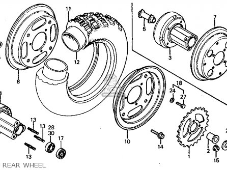 Honda Z50R 1984 (E) USA parts lists and schematics
