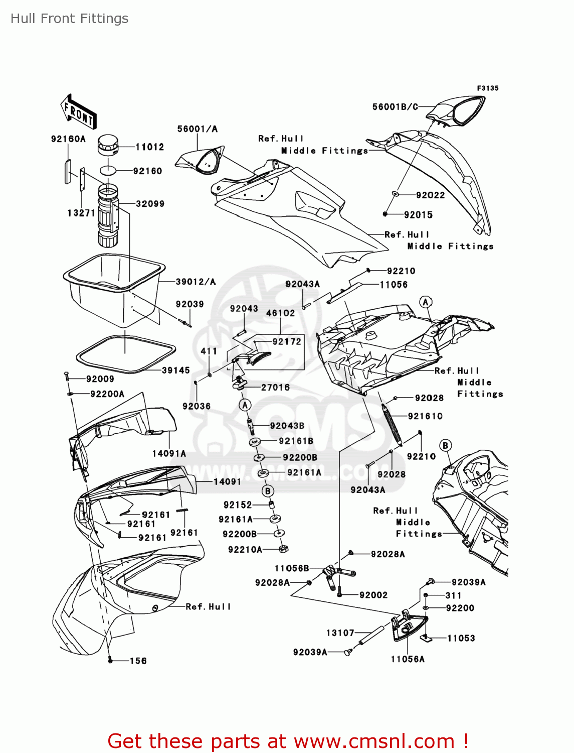 461023734: Rod,hatch Lock Kawasaki - buy the 46102-3734 at CMSNL