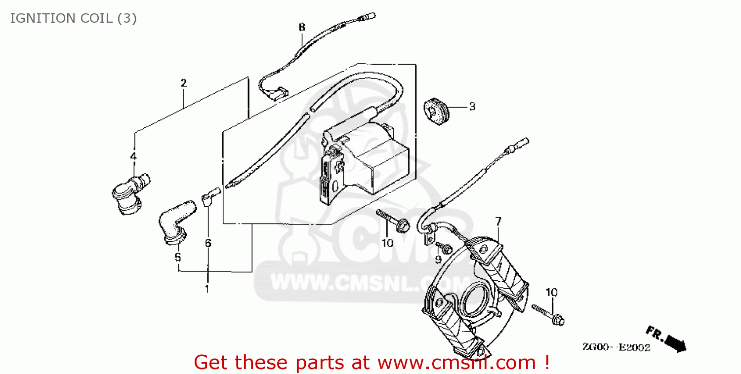 30500ZG0921: Coil Assy,ign (r) Honda - buy the 30500-ZG0-921 at CMSNL