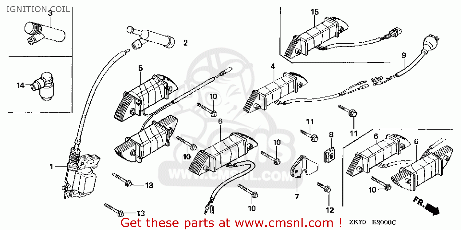 COIL ASSY,IGN. for GX160\RTB2\14Z2F403 - order at CMSNL